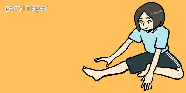 A Woman Who Spreads Her Legs And Stretches Her Legs 이미지 1418388168