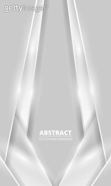 Luxury abstract vertical background with silver gradient lines triangle ...
