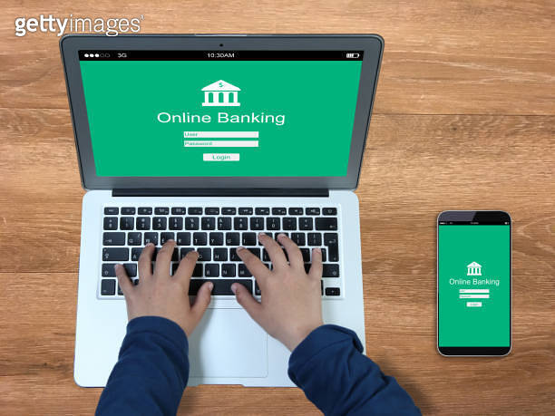 E-banking online banking laptop computer mobile payment e-commerce 이미지 ...