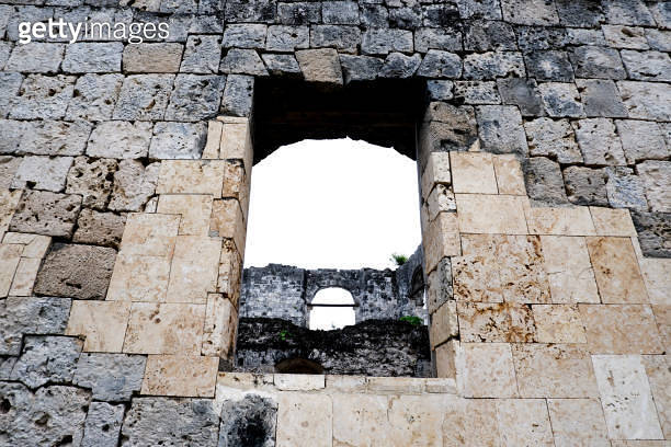 Cuartel Baluarte Ruins in Oslob, Cebu, Philippines (1372703700) - 게티이미지뱅크