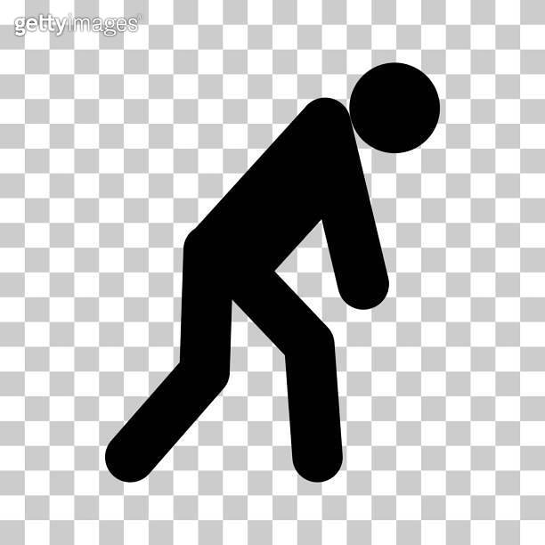 Tired man icon, sleep emotion tired sign, bored concept symbol, graphic ...