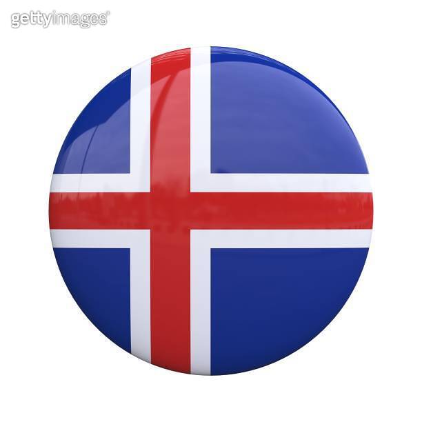 Iceland national flag badge, nationality pin 3d rendering (1376356744 ...