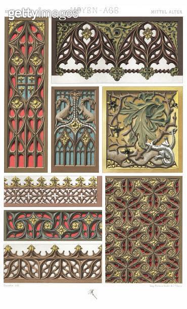 Middle Ages - Painted and Gilt Wood from the 15th Century - Furniture ...