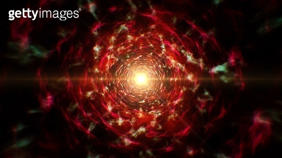 Glowing Flare Light Streak in the Red Dimensional Energy 이미지 ...