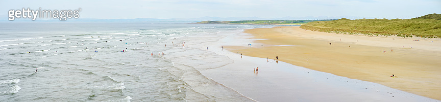 Spectacular Tullan Strand, one of Donegal's renowned surf beaches ...