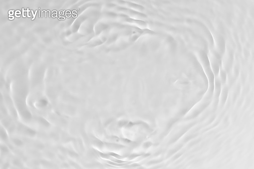 Light gray transparent clear calm water surface texture with splashes ...