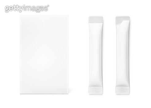 Universal blank cardboard box with stick mockup. Frontal view. 이미지 ...