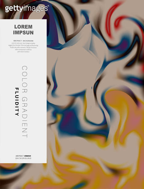 abstract gradient fluidity smooth flowing pattern poster background for ...