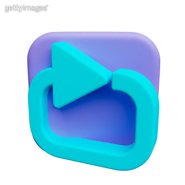 Circle arrow repeat 3d icon render illustration 이미지 (1391294198) - 게티이미지뱅크