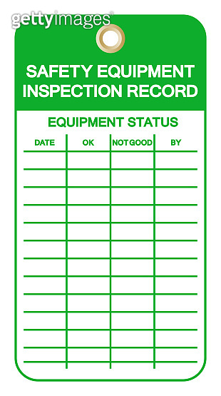 Equipment Inspection Tag Symbol Sign,Vector Illustration, Isolate On ...