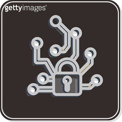 Icon Adversarial Attacks. related to Machine Learning symbol. Glossy ...