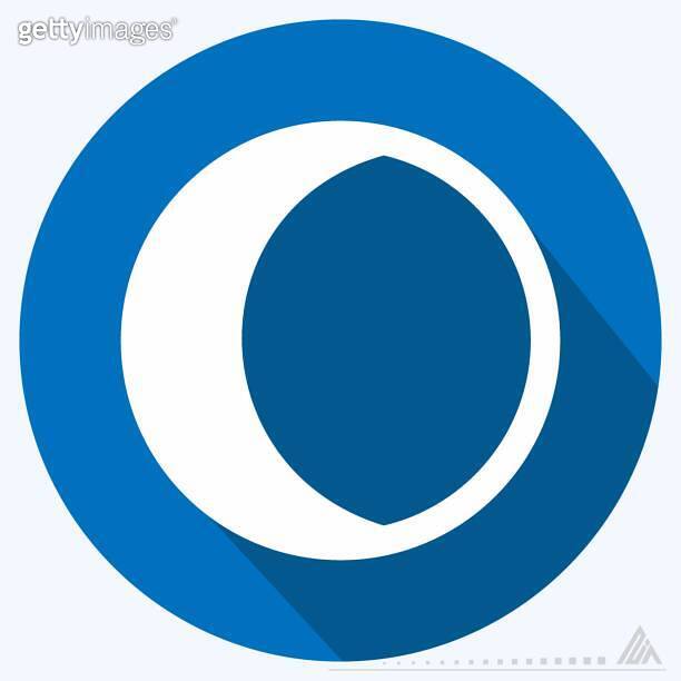 Icon First Quarter Moon - Lon...Icon First Quarter Moon - Long Shadow ...