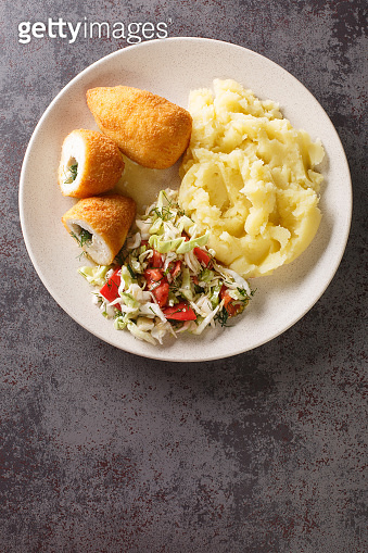 Ukrainian food Kyiv cutlet of chicken fillet with butter and herbs ...