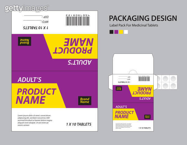 Label pack for medicinal tablets, label medicine paper design, medicine ...