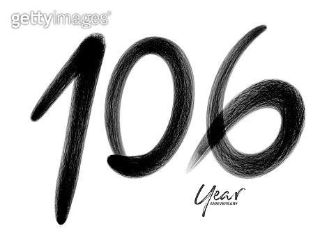 106 Years Anniversary Celebration Vector Template, 106 number logo ...
