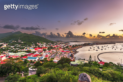Marigot, St. Martin Town Skyline in the Caribbean (1387095206) - 게티이미지뱅크