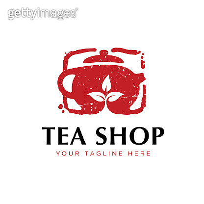 Chinese Tea Shop or Club Sign Creative Vector Concept. Oriental ...