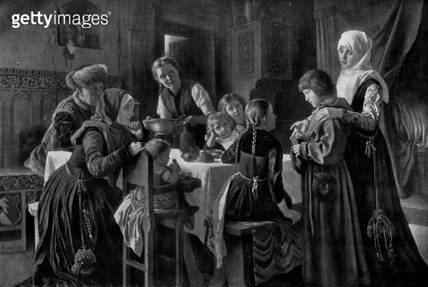 The Boy Martin Luther at the House of Madame Cotta, Painting by Gustav ...