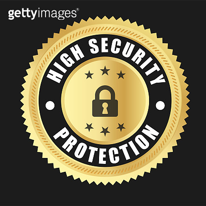 High security Protection vector logo. High Security trust badges design ...
