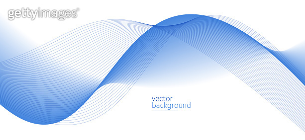 Smooth flow of wavy shape with gradient vector abstract background ...