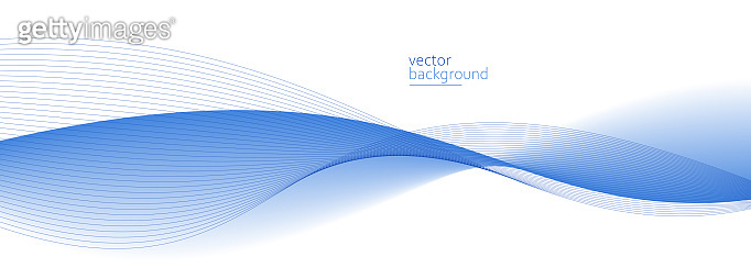 Smooth flow of wavy shape with gradient vector abstract background ...