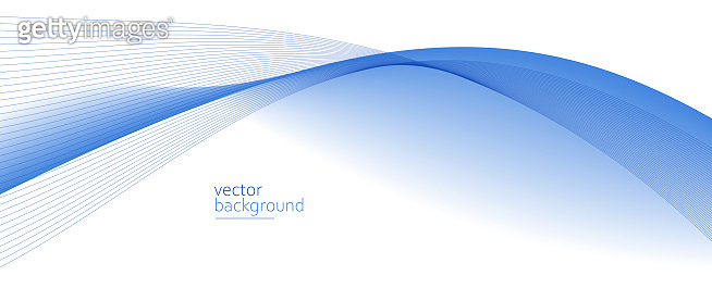Smooth flow of wavy shape with gradient vector abstract background ...