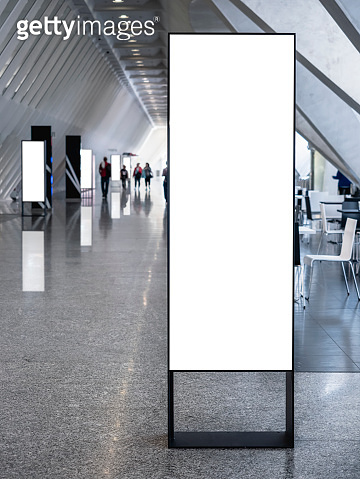 Mock up Digital screen sign stand Indoor Public building (1365763397 ...