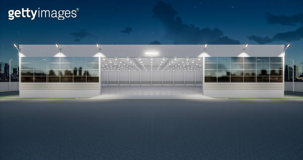 3d rendering of empty commercial building design. 이미지 (1407121188) - 게티 ...