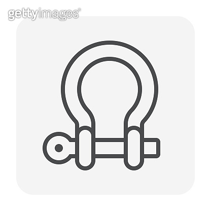 Shackle vector icon design. (1395637252) 일러스트, 무료 일러스트 - 게티이미지뱅크