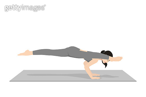 Twisted One-Legged Arm Balance Pose II, Eka Pada Koundinyasana II ...