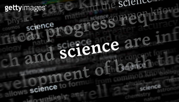 Headline titles media with Science and education 3d illustration 이미지 ...