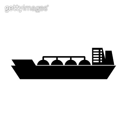 LNG tanker. Gas tanker. Vector. 이미지 (1442512252) - 게티이미지뱅크