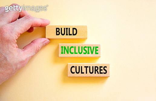 Build inclusive cultures symbol. Concept words Build inclusive cultures ...