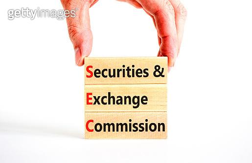SEC securities and exchange commission symbol. Concept words SEC ...