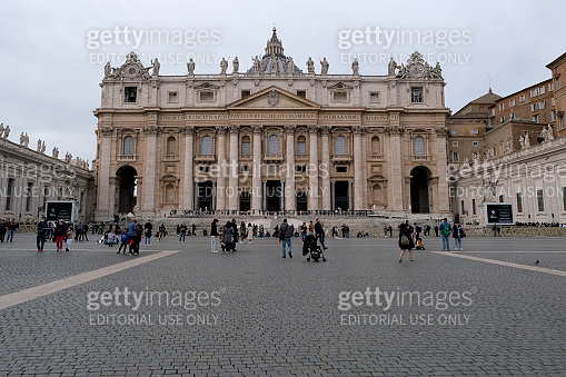 Saint Peter's Basilica is a Catholic cathedral, a large building of the ...
