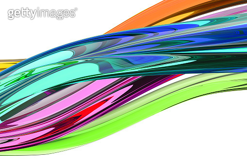 Abstract glass strings wave design 이미지 (1445183814) - 게티이미지뱅크