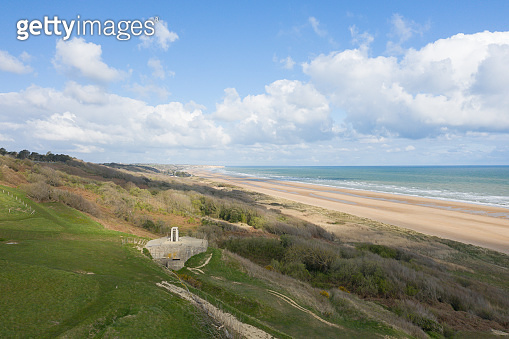 The WN62 fortification above the beach of the Overlord landing of Omaha ...