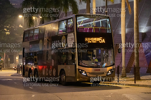 Kowloon Motor Bus Dennis Trident E500 Turbo 12m 이미지 (1387253795) - 게티이미지뱅크