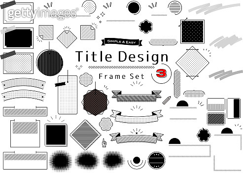Title Design Frame Set 이미지 (1418150479) - 게티이미지뱅크