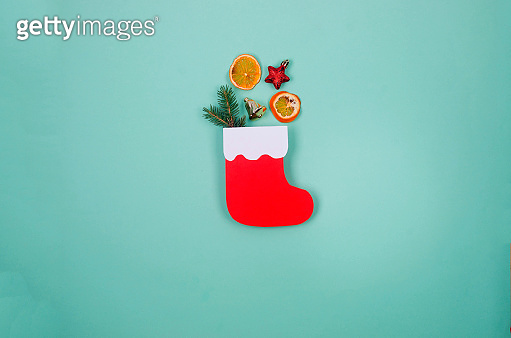 santa boots filled with holidays accessories and sweets 이미지 (1442130300 ...