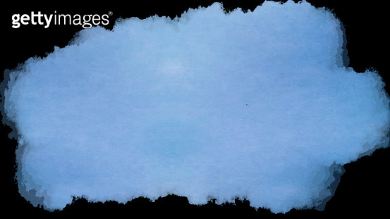 Stain of blue paint, abstract animation of brush strokes. Transparent ...