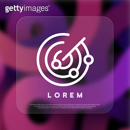 Ship and plane radar display icon. Radio Waves Detection System ...