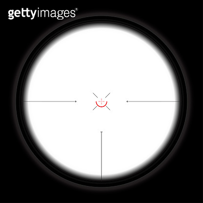 Shooter scope lens for First-person shooter video game, Vector ...