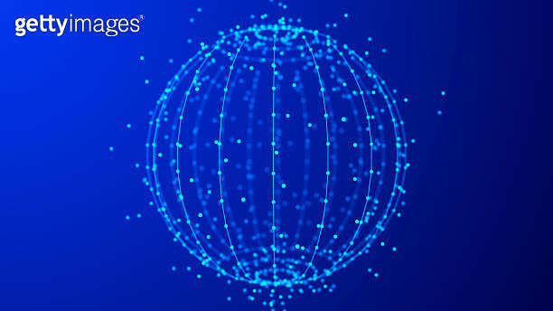 Sphere with moving information particles. Global communication ...