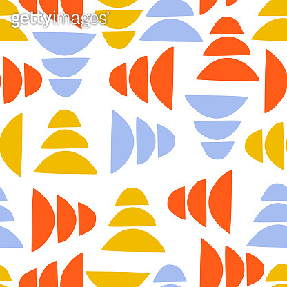 Pattern with semicircular shapes 이미지 (1370449517) - 게티이미지뱅크