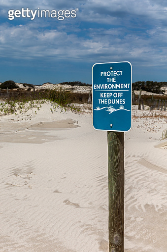 Keep Off the Sand Dunes to Protect the Environment Sign (1415201638 ...