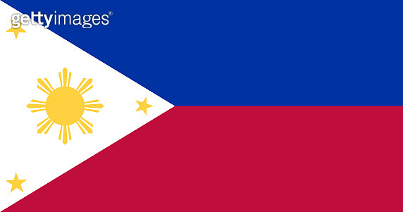 Philippine flag with original RGB color vector illustration design ...