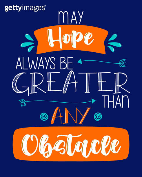 Colorful encouraging quote lettering. Perfect for print and fully ...