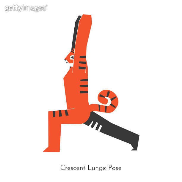 Vector isolated concept with cartoon animal learning yoga practice with ...
