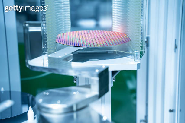 Silicon Wafers and Microcircuits with Automation system control ...